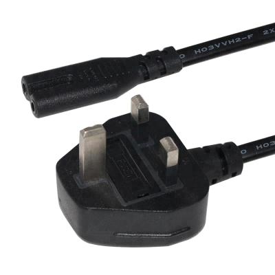 China Computer Angled Plug BS Power Cable 250V 2Pin Copper IEC for Home Hotel Restaurant for sale