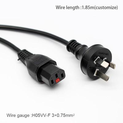 China 3 Wire Aus Power Cable 220v Ac 1.8m IEC C5 PC Extension Cord for samsung Tv for sale