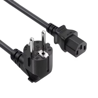 China Schuko to C13 TV Monitor EU Power Cord 250V for Electrical Equipment Set Top Box for sale