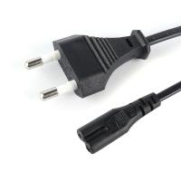 China Korean Standard Round Cable Power Cord 2 Pin Plug with IEC52 H03VV-F 2x0.5mm2 for sale