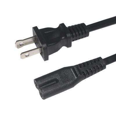 China Japanese standard power cord 1.5m Copper Power Cable PSE Approved 2PIN C7 Connector 2*0.75mm IEC Female End Type Home Appliance for sale