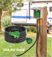China 30A 125V RV Extension Cord With 10/3 AWG STW And ETL Approval For Reliable Power Connection for sale