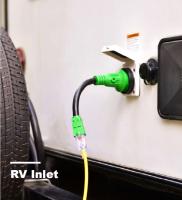 China 50 Amp Waterproof RV Power Inlet Kit with Pure Copper Conductors for Shore Power Connection for sale