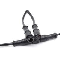 China Waterproof Plug M12 Indoor/Outdoor  Waterproof Power Connector 2-6 Core  Plug with Metal Nut Dustproof for sale