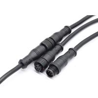 China Waterproof Plug M12 Waterproof Mount 2pin  Plug Socket Power Cable Copper Contact M12LED Lighting Devices for sale