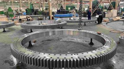 China Ball Roller Combination Large Size Slewing Ring Bearing Turntable For Deck Crane, Wind Power for sale