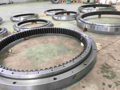 China Four Point Contact Slewing Ring Bearing With Inner Gear Large Size  Turntable for sale