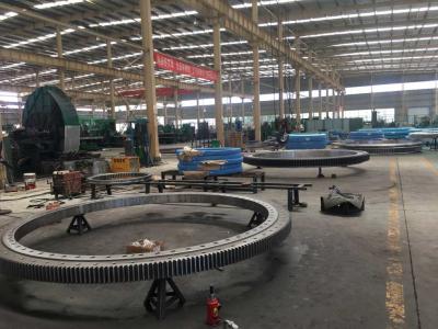 China Outer Gear Double Row Ball Slewing Bearing Same Diameter Large Size for mining , wind power , crane for sale