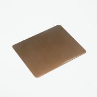 China 16 Gauge Decorative Stainless Steel Sheet 316 , 300mm Golden Mirror SS Sheet 18k for sale