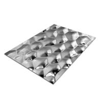 China Etched 2B Mirror Gold Stainless Steel Sheet 150mm Decorative Board for sale