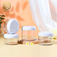 China 100g 150g 200g 250g PET plastic cream jar for skincare packaging for sale
