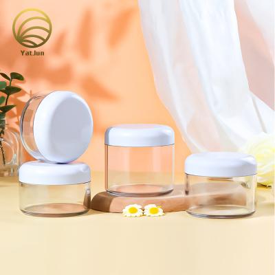 China 100g 150g 200g 250g PET plastic cream jar for skincare packaging for sale