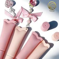 China 5ml 10ml 20ml PE Custom Cute Lipstick Tube Private Label for Lip Care Packaging Tube with chain for sale