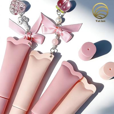 China 5ml 10ml 20ml PE Custom Cute Lipstick Tube Private Label for Lip Care Packaging Tube with chain for sale