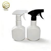 China 300ml HDPE white bottle with spray pump for liquid cleaner for sale