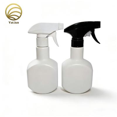 China 300ml HDPE white bottle with spray pump for liquid cleaner for sale