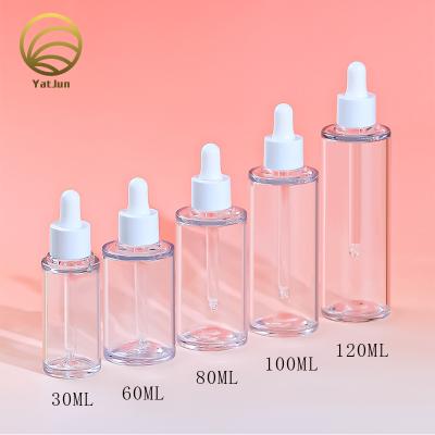 China 30ml 60ml 80ml 100ml 120ml PET clear bottle with dropper for sale