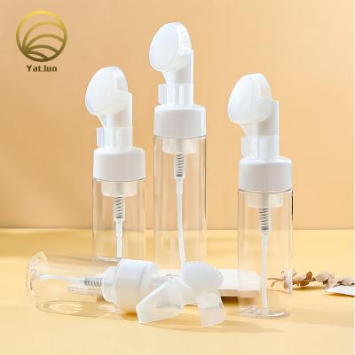 China 100ml 120ml 150ml 200ml 250ml PET clear bottle with brush cap for sale