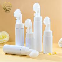 China 100ml 120ml 150ml 200ml 250ml PET white bottle with brush cap for sale