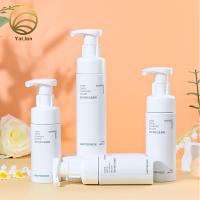 China 100ml 120ml 150ml 200ml PET white bottle with foam pump for face wash for sale