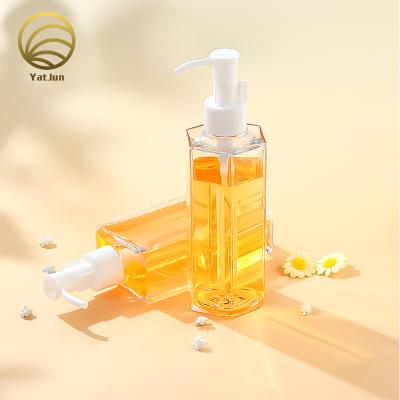 China 150ml 200ml PETG clear square bottle with pump for sale