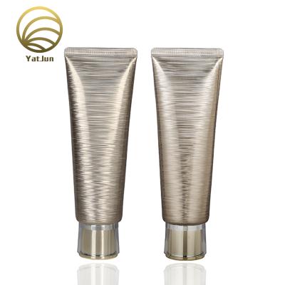 China 60ml 80ml ABL tube plastic packaging with acylic screw cap for brushed finish for sale