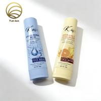 China 100g empty ABL plastic oval tube with oval flip top cap for face wash packaging for sale