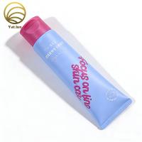 China 150g empty PE plastic tube with flip top cap for body lotion for sale