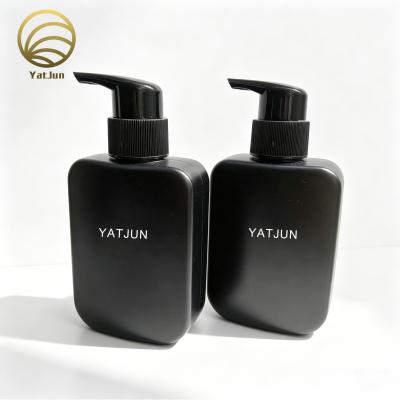 China 200ml empty PET oval bottle with lotion pump for sale