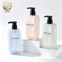 China 500ml PET Square Matte bottle with lotion pump for sale
