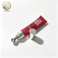 China 10ml 20g empty PE eye cream tube packaging with silver Zinc alloy applicator for sale