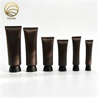 China 10ml 30ml 50ml 120ml Black PE empty oval cosmetic tube packaging for skincare for sale
