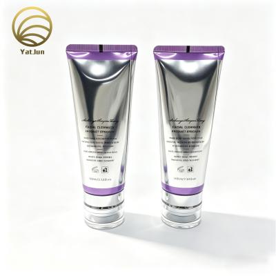 China 100ml ABL empty round tube with acrylic flip top cap for sale