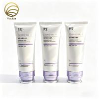 China 100ml PE Empty Oval Tube Packaging With Acrylic Flip Top Cap for sale