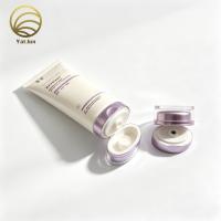 China 100ml PE Empty Oval Tube Packaging With Acrylic Flip Top Cap for sale