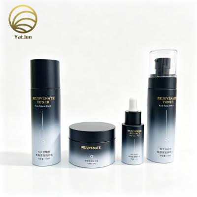 China empty plastic PET cosmetic skincare set packaging for sale