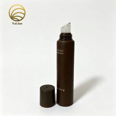 China 10ml 20ml Empty Squeeze Lip Balm Tubes Cosmetic Packaging with Slanted Plastic Tip Applicator for sale