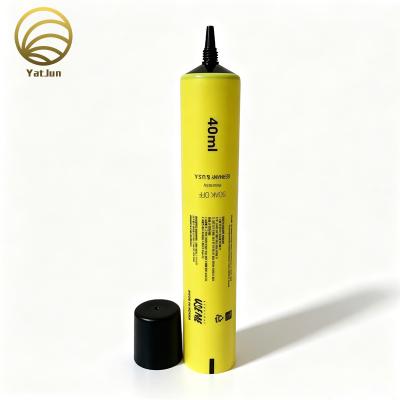 China 30ml 40ml Custom Cosmetic Tubes with Long Nozzle Applicator Cap for sale