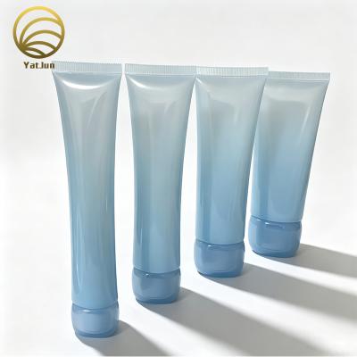China 30ml 50ml LDPE Oval Plastic Squeeze Tubes with Acrylic Screw Caps for Cosmetics for sale