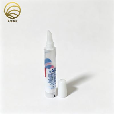 China 10ml 15ml 20ml Empty Cosmetic Packaging for Eye Cream Clear PE Squeeze Tube for sale