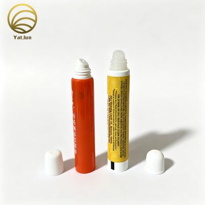 China 10ml Empty PE Squeeze Tube Packaging Silicone Applicator Tube For Lip Balm for sale