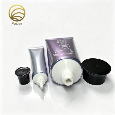 China Custom Aluminum Plastic Laminated Tube Empty Cosmetic Hand Cream Facial Cleanser Packaging Tube for sale