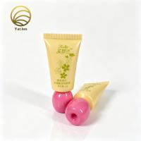 China 15g Cosmetic PE Squeeze Tube with Oval Screw Cap Portable Facial Cleanser Packaging Tube for sale