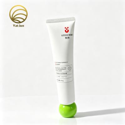 China 80g White PE Squeeze Tube with Screw Cap Custom Printed Facial Mask Cosmetic Packaging Tube for sale