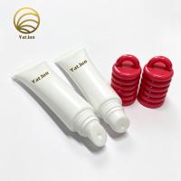 China 15ml 30ml White PE Cosmetic Squeeze Tube with Screw Cap Custom Printed Lip Gloss Packaging Tube for sale