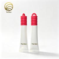 China 15ml 30ml White PE Cosmetic Squeeze Tube with Screw Cap Custom Printed Lip Gloss Packaging Tube for sale
