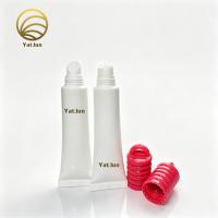 China 15ml 30ml White PE Cosmetic Squeeze Tube with Screw Cap Custom Printed Lip Gloss Packaging Tube for sale