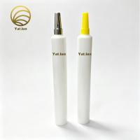 China 15ml 30ml White PE Squeeze Tube with Nozzle Cap Custom Cosmetic Packaging for Eye Cream & Essence for sale