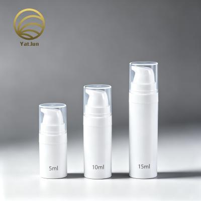 China 5ml 10ml 15ml PP Airless Lotion Pump Bottle Cosmetic Pump Container for Serum Travel Skincare for sale