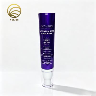 China 50ml Sunscreen Tubes with Pump Head Empty Cosmetic Packaging Tubes for sale